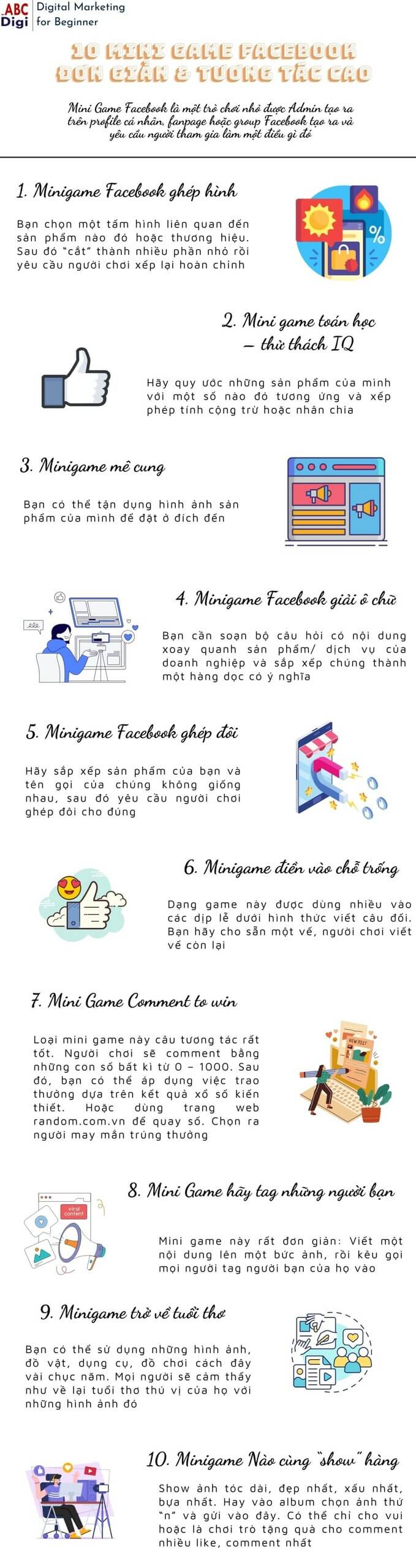 10 Mini Game Facebook Phải Làm Để Tăng Tương Tác Lập Tức